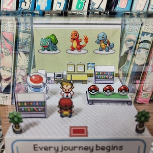 Pokemon Oak's Lab Starters (bulbasaur, Squirtle, Charmander), Pokemon ...