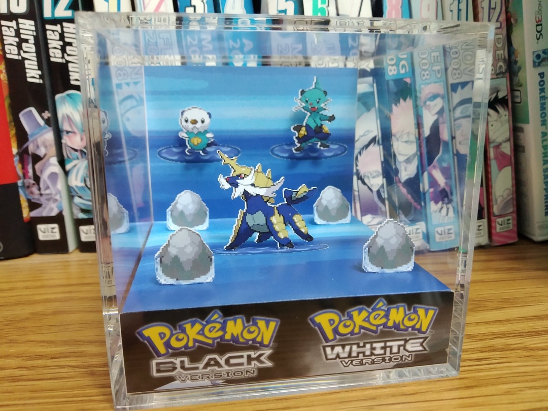 Evolution Samurott BW, Oshawott Dewott Samurott 3D Diorama Cube ...