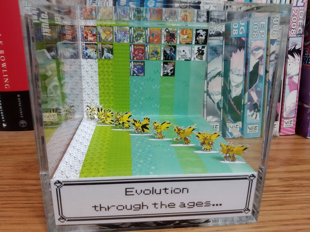 Pokemon Generation Zapdos, Zapdos Pokemon 3D Diorama Cube, Zapdos ...