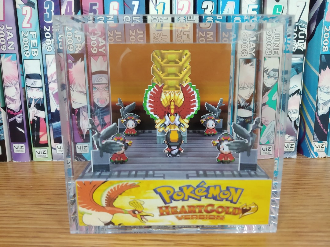Ho-oh Bell Tower Heartgold Pokémon Heartgold 3D Diorama Cube - Etsy