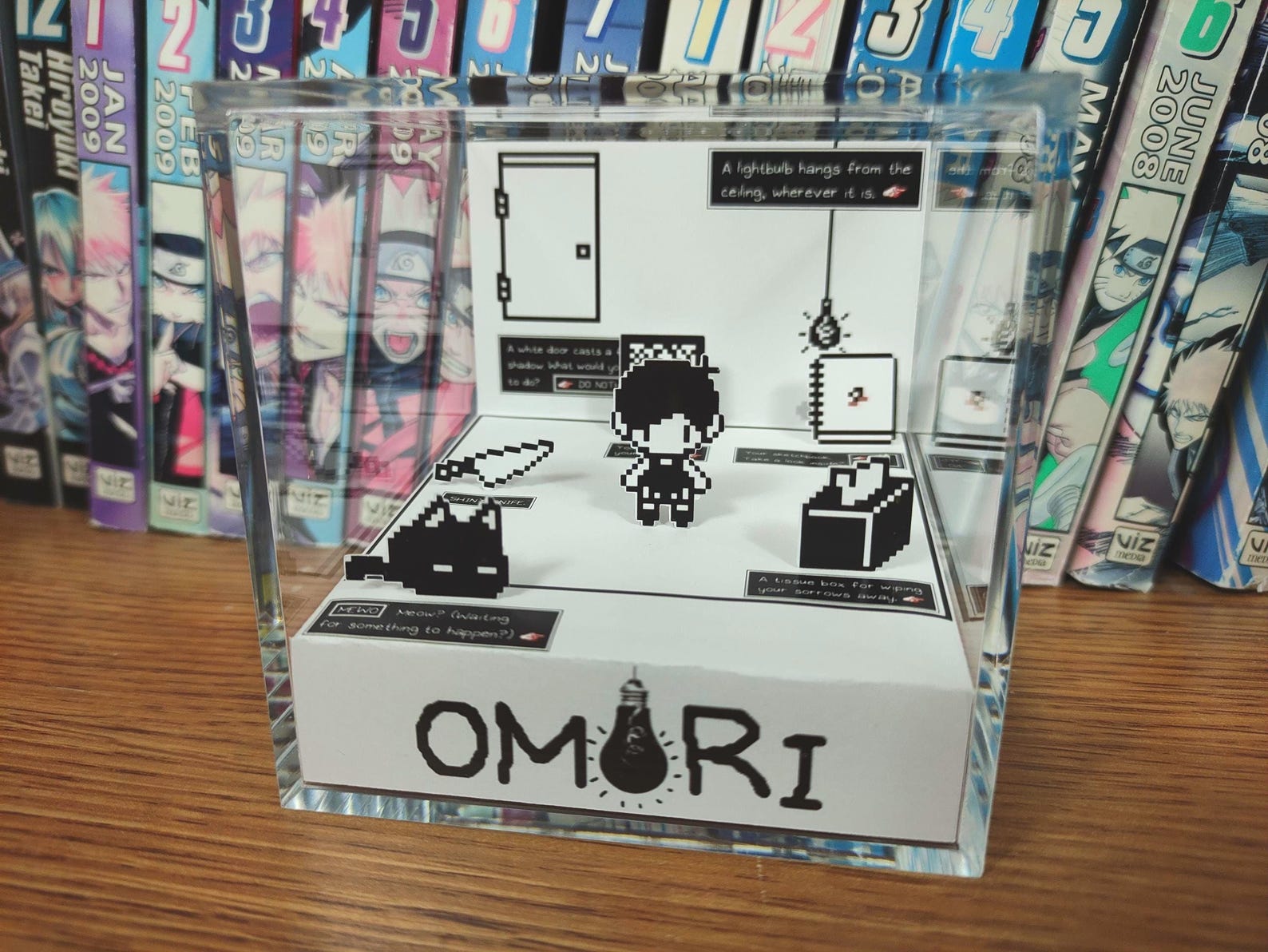 Omori White Space Diorama Box Plus Texts! Pixel Art Omori 3D Shadowbox ...