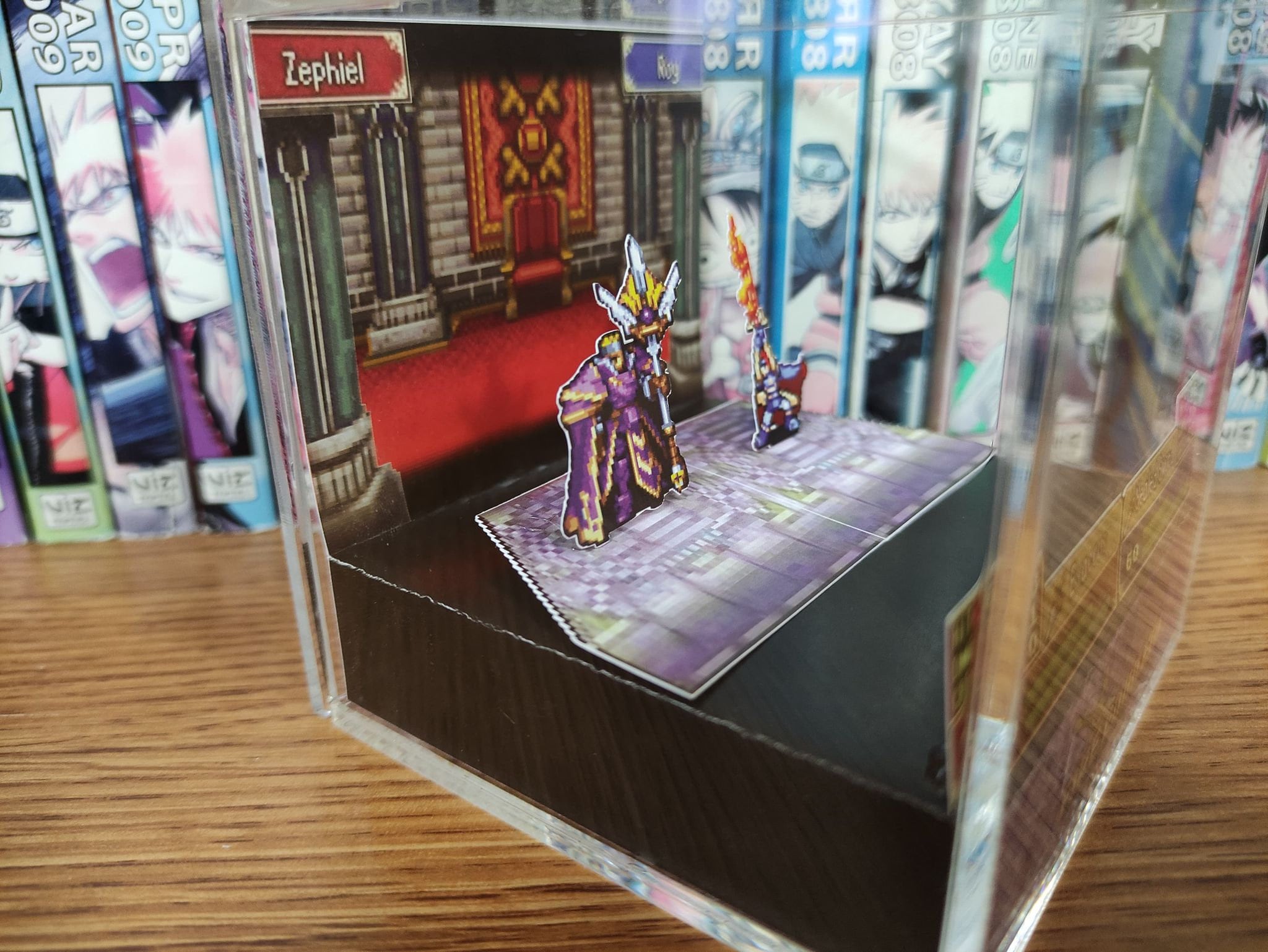 Fire Emblem Diorama Roy Vs Zephiel the Binding Blade Fire | Etsy