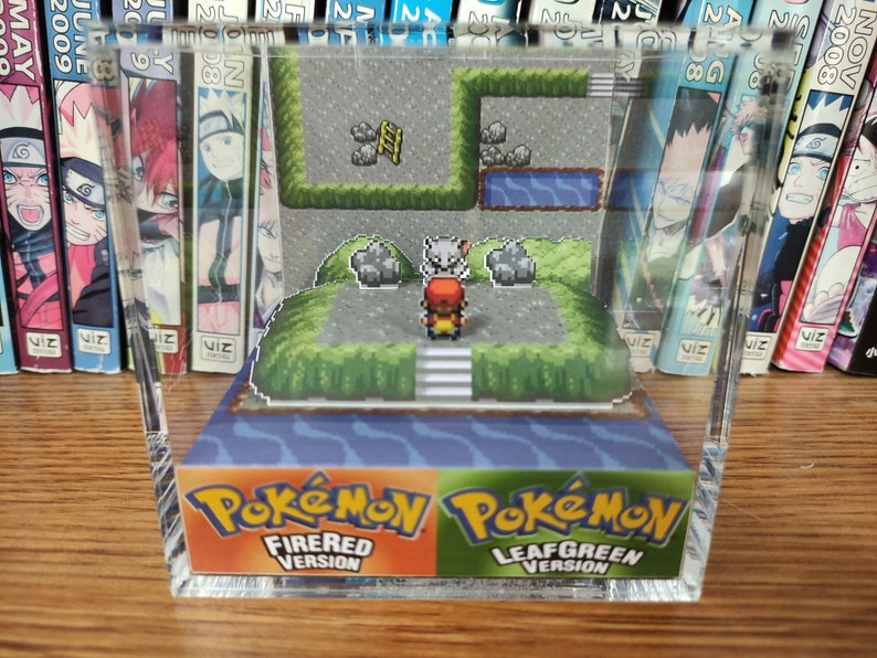 Mewtwo (cerulean Cave), Mewtwo 3D Diorama Cube, Mewtwo Handmade Crystal ...