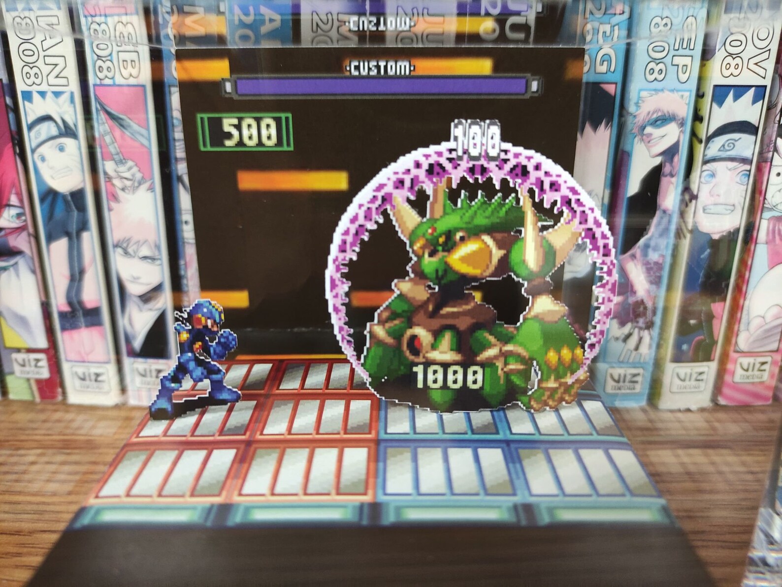 Mega Man Diorama - Mega Man Vs Life Virus (battle Network), Mega Man 3D ...
