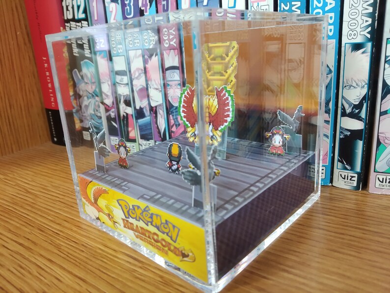 Ho-oh Bell Tower Heartgold Pokémon Heartgold 3D Diorama Cube - Etsy