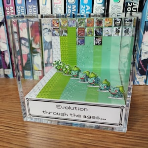 Pokemon Generation Bulbasaur, Pokemon Bulbasaur 3D Diorama Cube ...