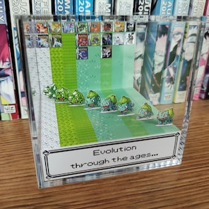 Pokemon Generation Bulbasaur, Pokemon Bulbasaur 3D Diorama Cube ...
