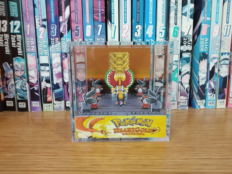 Ho-oh Bell Tower Heartgold Pokémon Heartgold 3D Diorama Cube - Etsy