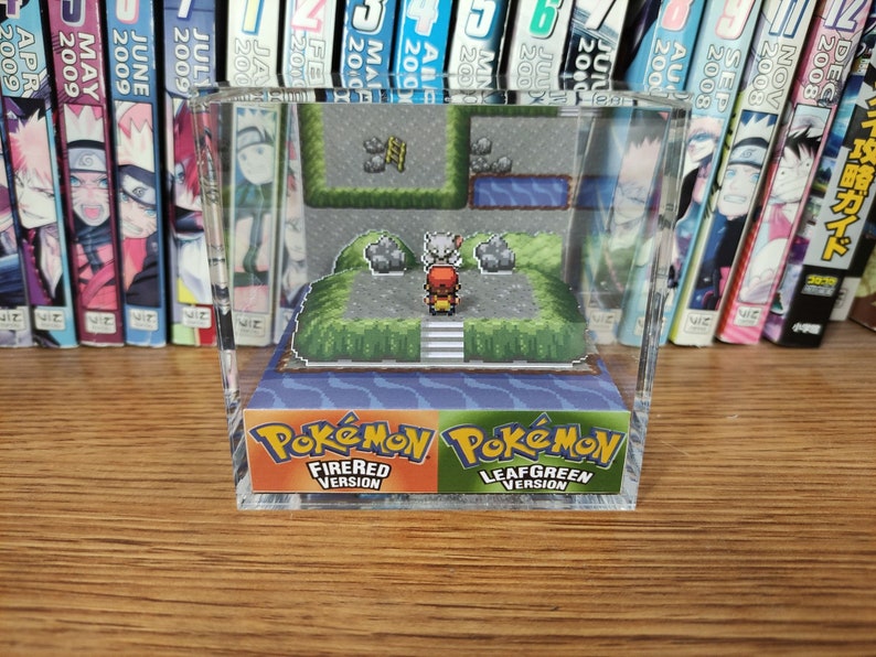 Mewtwo (cerulean Cave), Mewtwo 3D Diorama Cube, Mewtwo Handmade Crystal ...