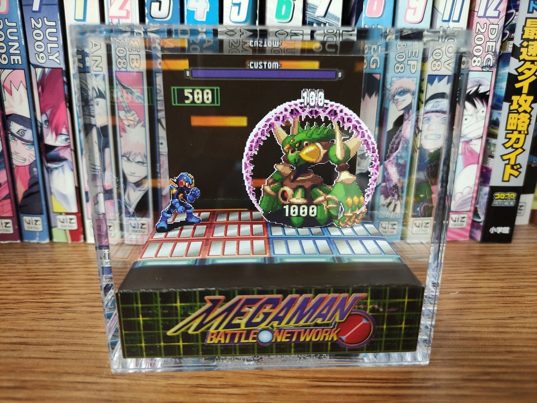 Mega Man Diorama - Mega Man Vs Life Virus (battle Network), Mega Man 3D ...