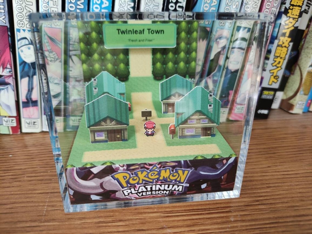 Twinleaf Town (overworld), Twinleaf Town Platinum 3D Diorama Cube ...
