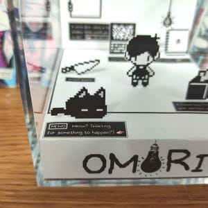 Omori White Space Diorama Box Plus Texts! Pixel Art Omori 3D Shadowbox ...