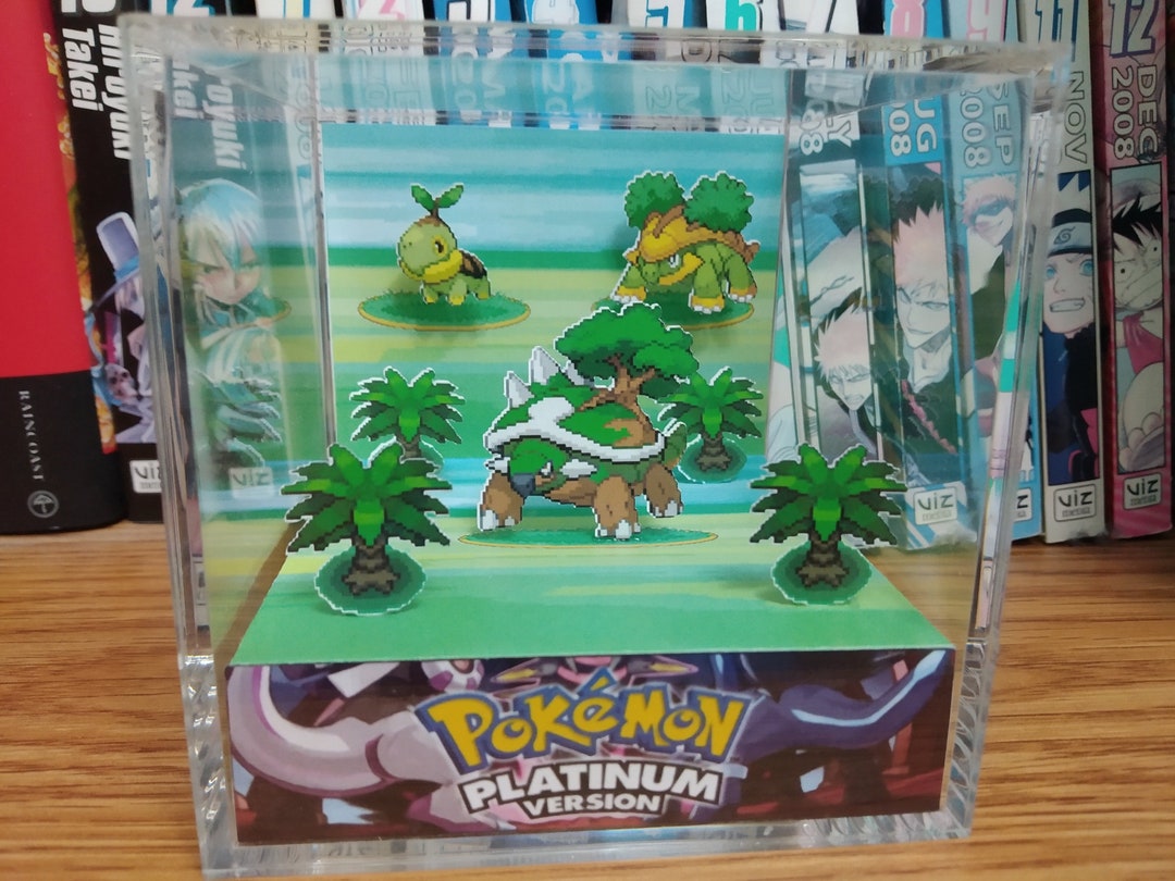 Evolution Torterra platinum Turtwig Grotle Torterra 3D - Etsy