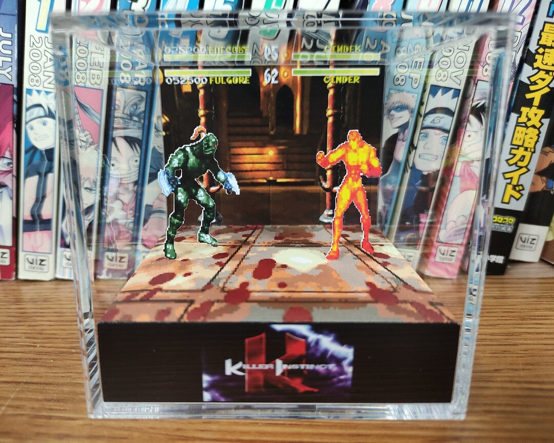 Killer Instinct Fullgore Vs Cinder 3D Diorama Cube, Killer Instinct ...