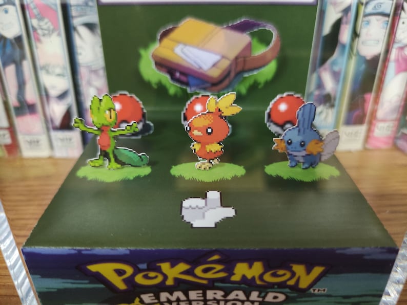 Emerald Starters treecko Torchic Mudkip Pokémon 3D | Etsy