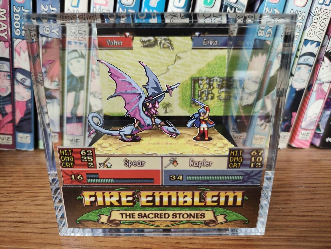 Fire Emblem Diorama Valter Vs Eirika the Sacred Stones - Etsy