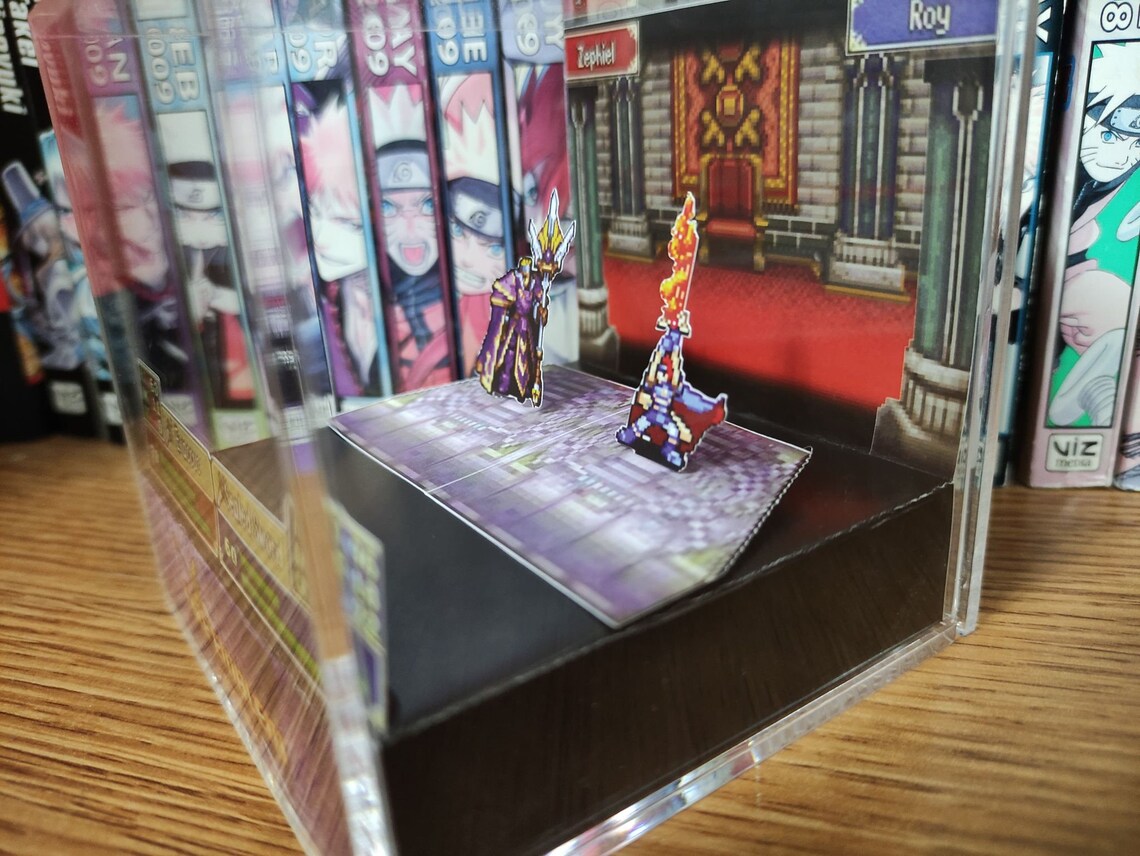 Fire Emblem Diorama Roy Vs Zephiel the Binding Blade Fire | Etsy