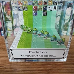Pokemon Generation Bulbasaur, Pokemon Bulbasaur 3D Diorama Cube ...