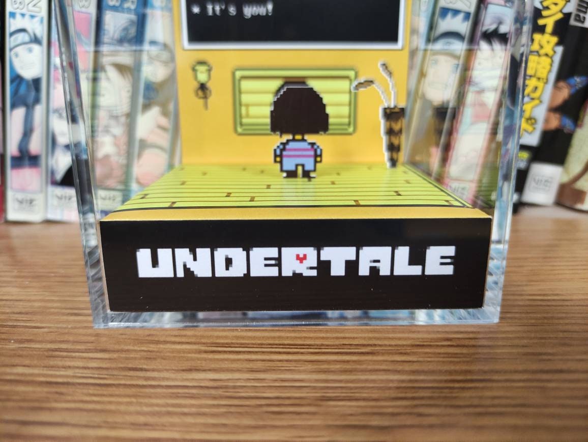 Undertale Diorama - Frisk It's You!, Undertale 3D Diorama Cube ...