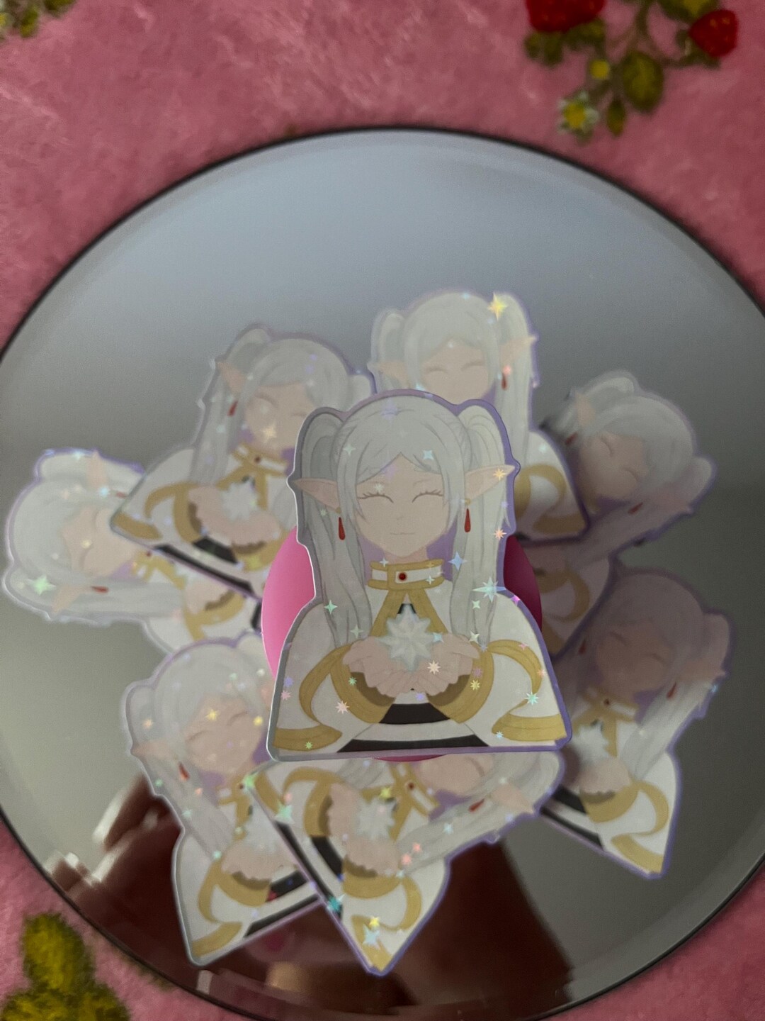 Frieren Holographic Star Vinyl Sticker Anime Gift - Etsy