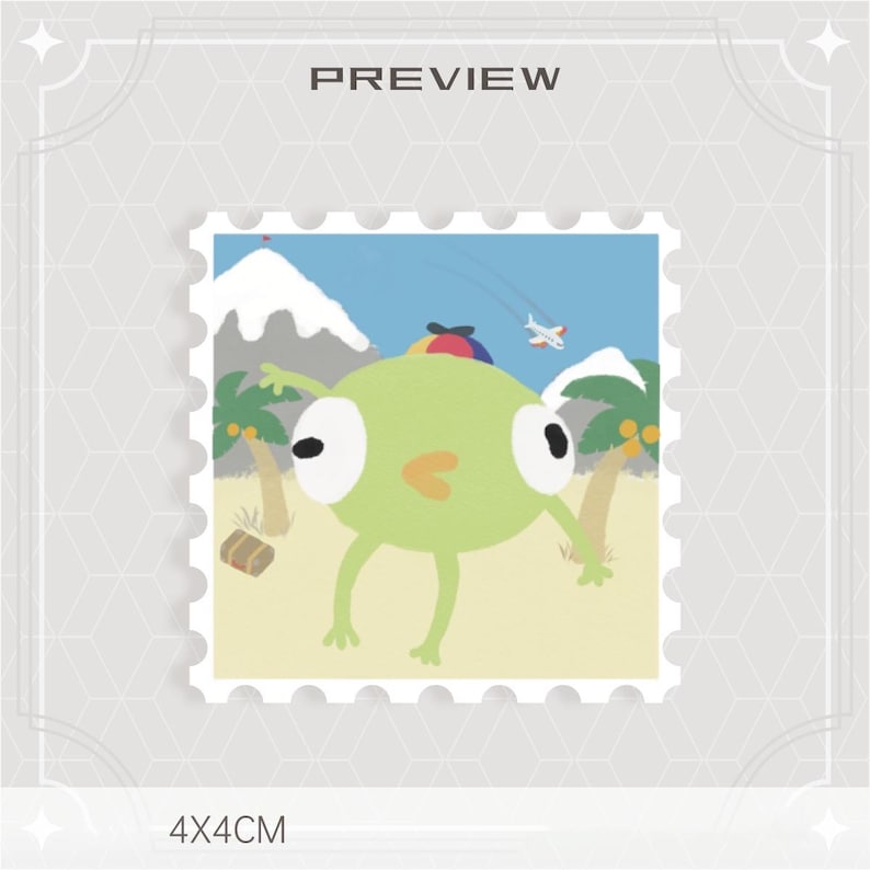 Bing Bong Peak Game Stamp Style Sticker Bingbong Frog Gift for Gamer ...