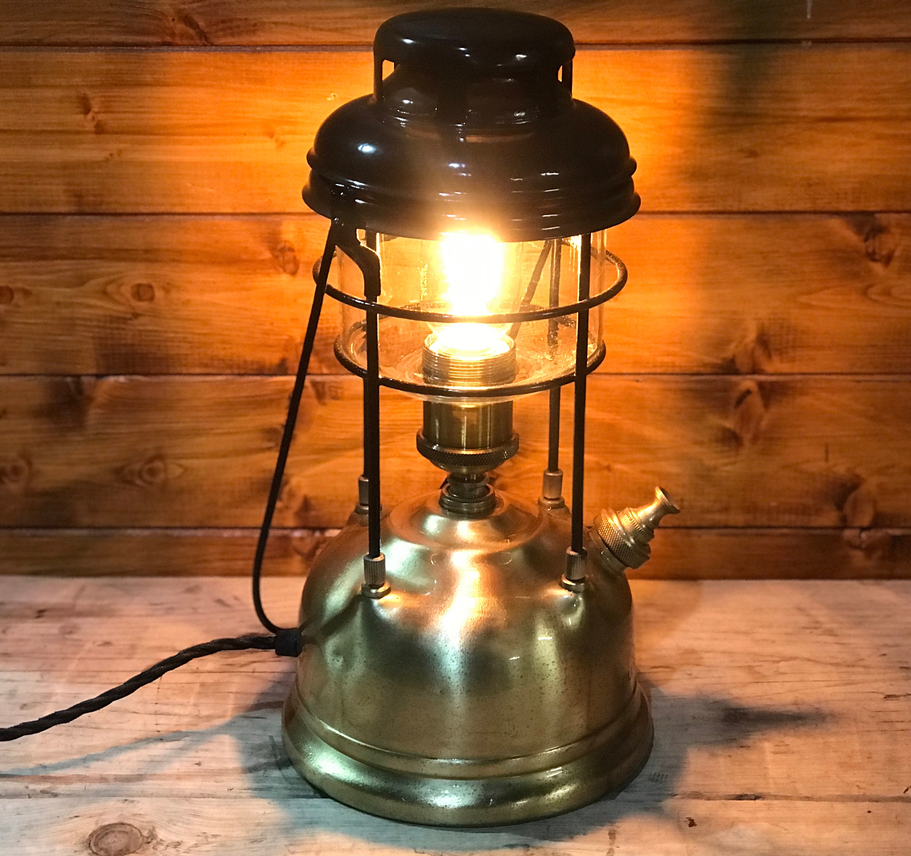 Vintage 1950's Tilley Lamp Brown Hood Electric - Etsy Nederland