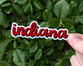 Indiana University Sticker - Etsy