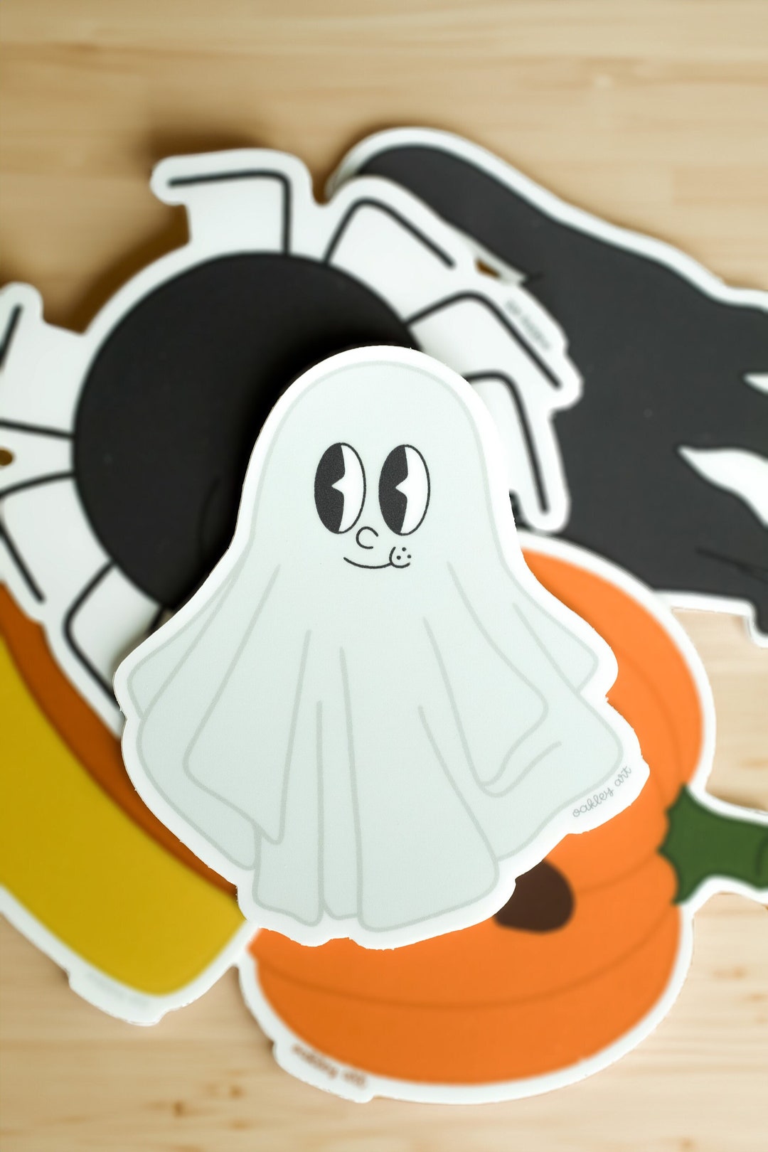 Ghost Cartoon Sticker - Etsy