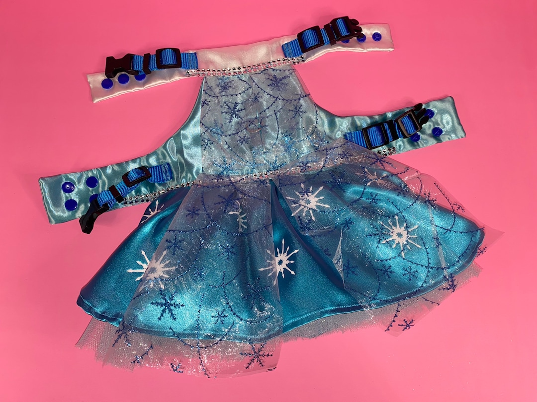 Frozen - Elsa - Dog Costume / Cat Costume - Blue Dress - Winter Dress ...