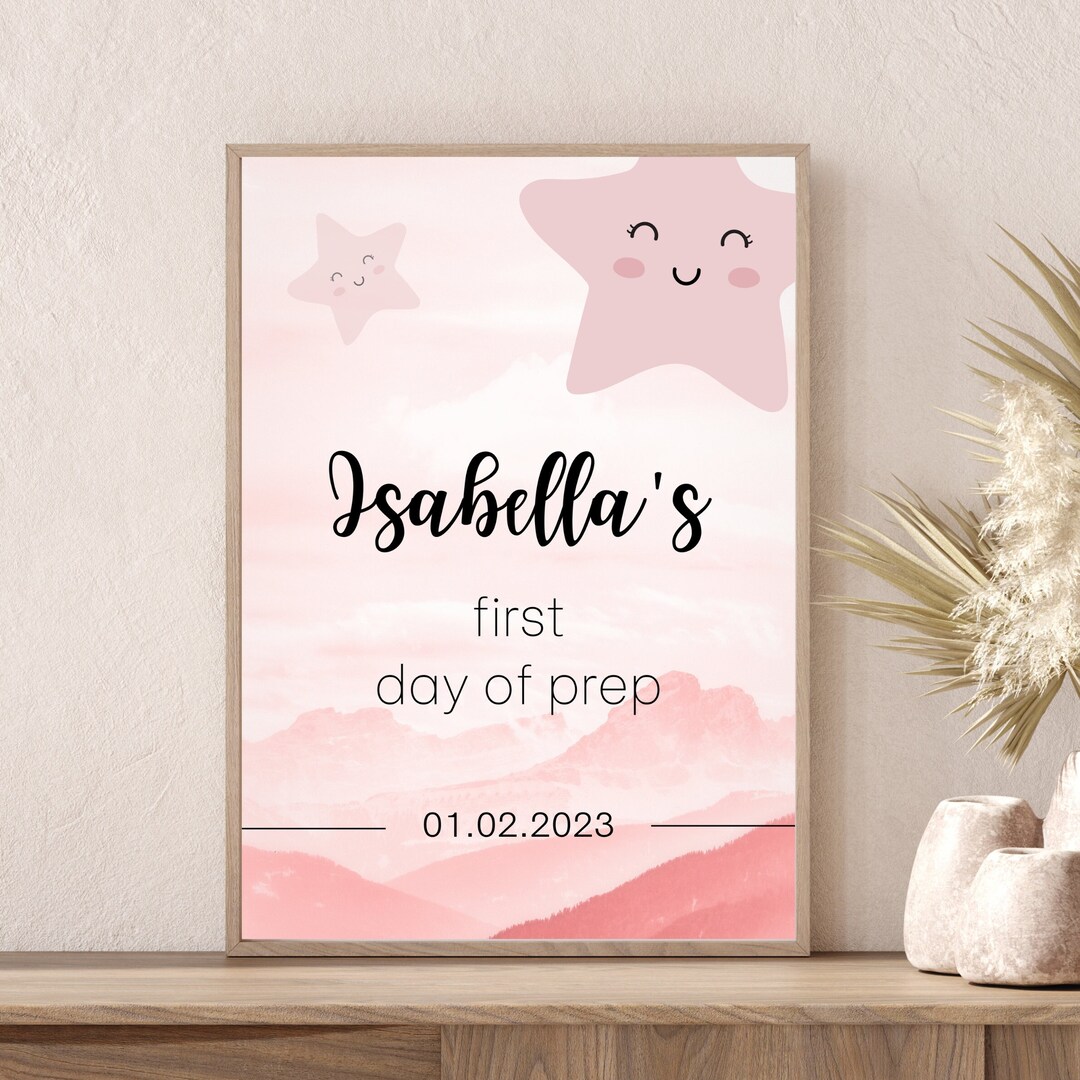 First Day of School Poster Star - Etsy