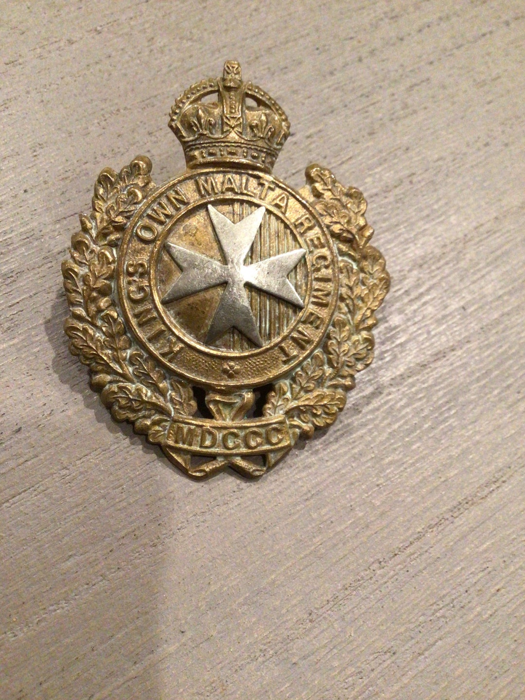 British King’s Own Malta Regiment MDCCC (1800) Military Cap Badge - Etsy