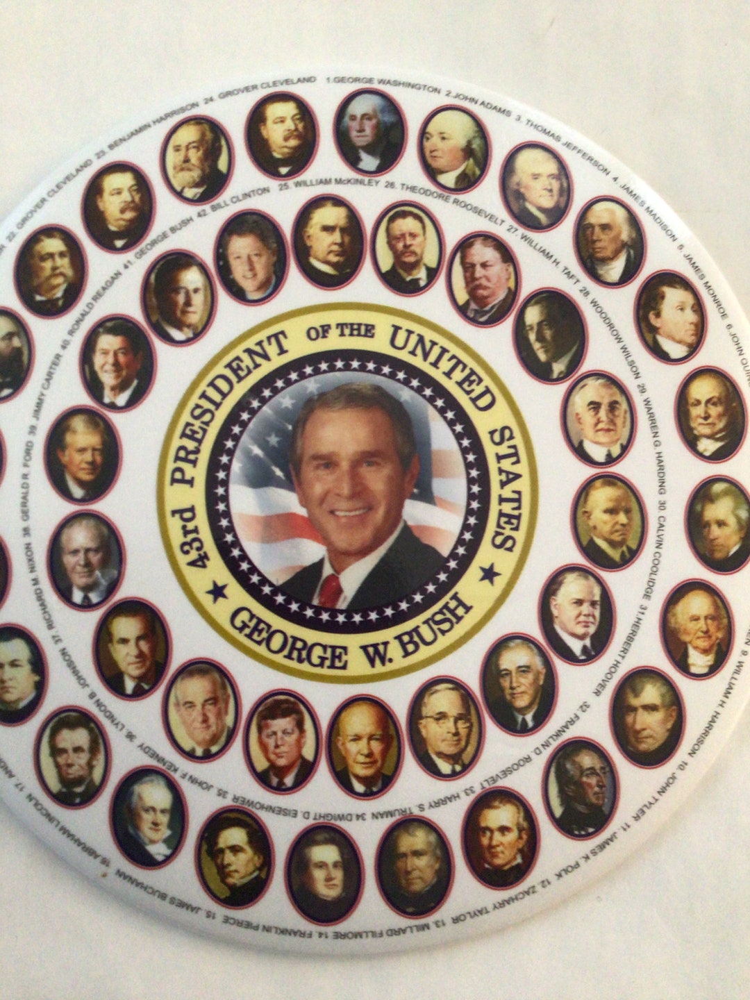 Vintage George W. Bush 43rd President of the United States Pinback ...
