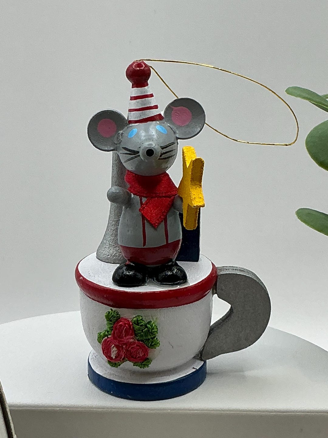 VTG Giftco Tree Trimmers Wooden Christmas Ornament Mouse W/ Star - Etsy