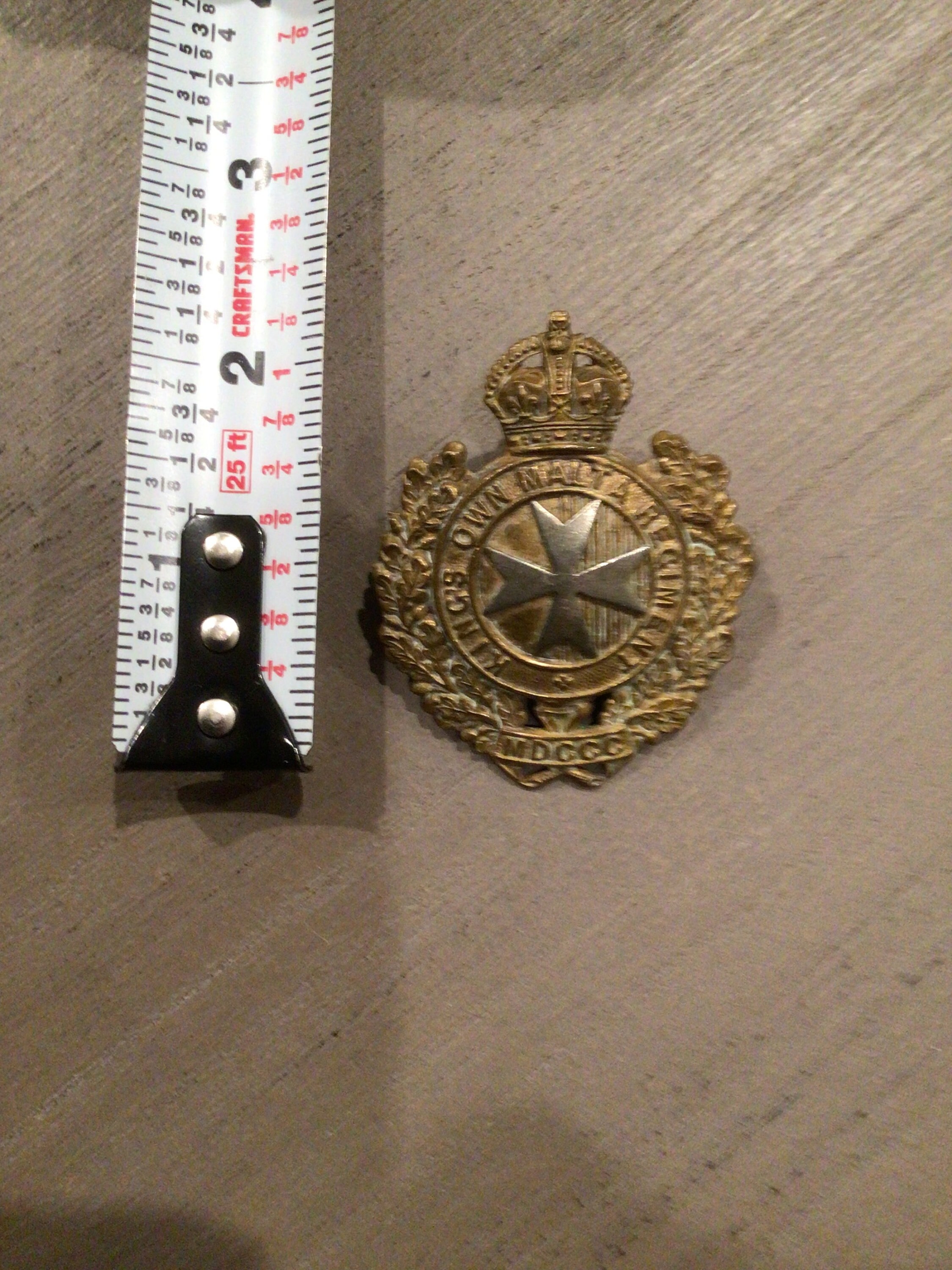 British King’s Own Malta Regiment MDCCC (1800) Military Cap Badge - Etsy