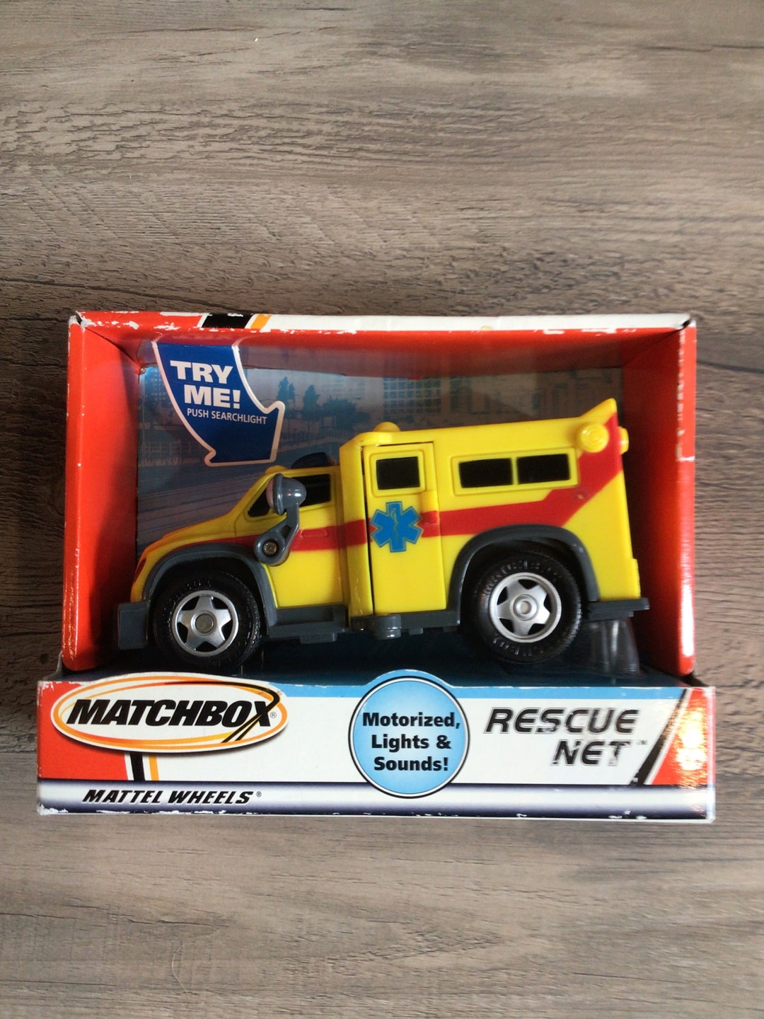 Vintage 2002 Matchbox Rescue Net Motorized Toy Truck Lights Sounds New ...