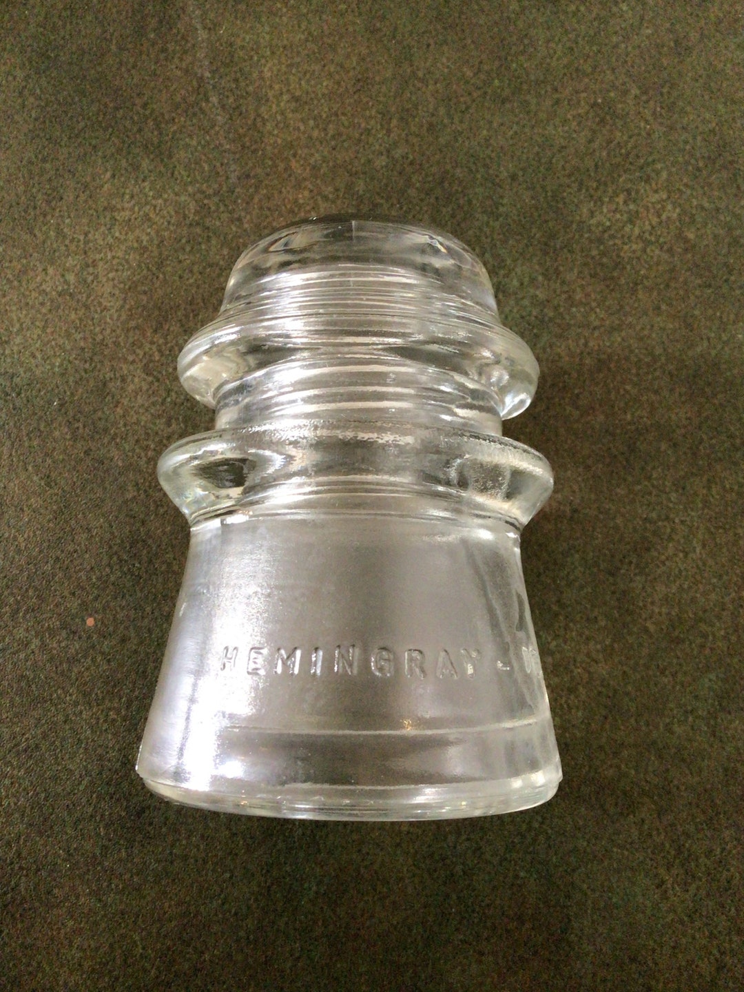 Vintage Hemingray #17 Clear Glass Insulator - Etsy