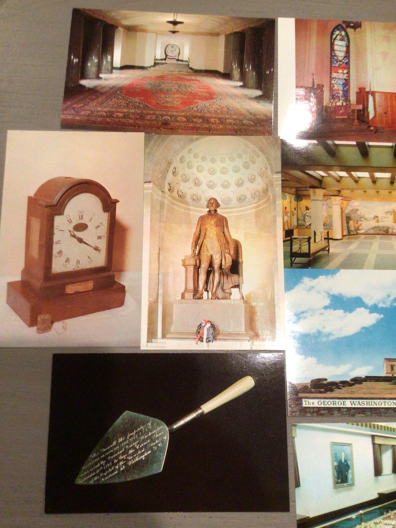 1959 George Washington Masonic National Museum Postcards-unused - Etsy