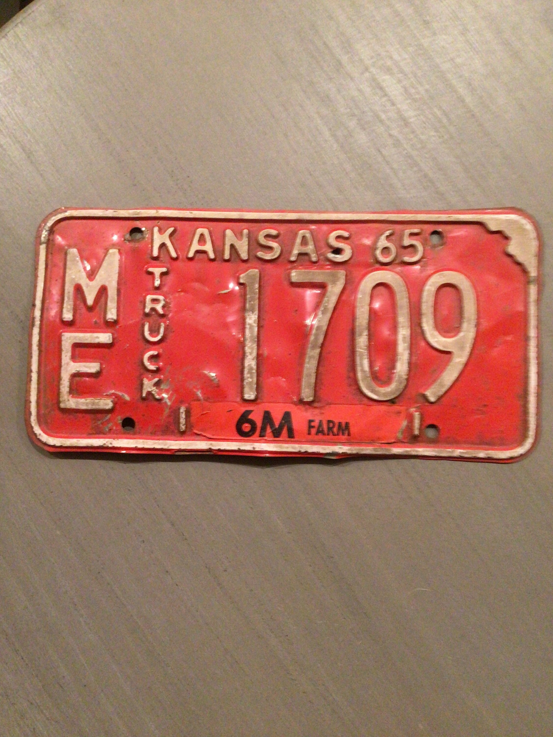 1965 Kansas Truck License Plate - Etsy