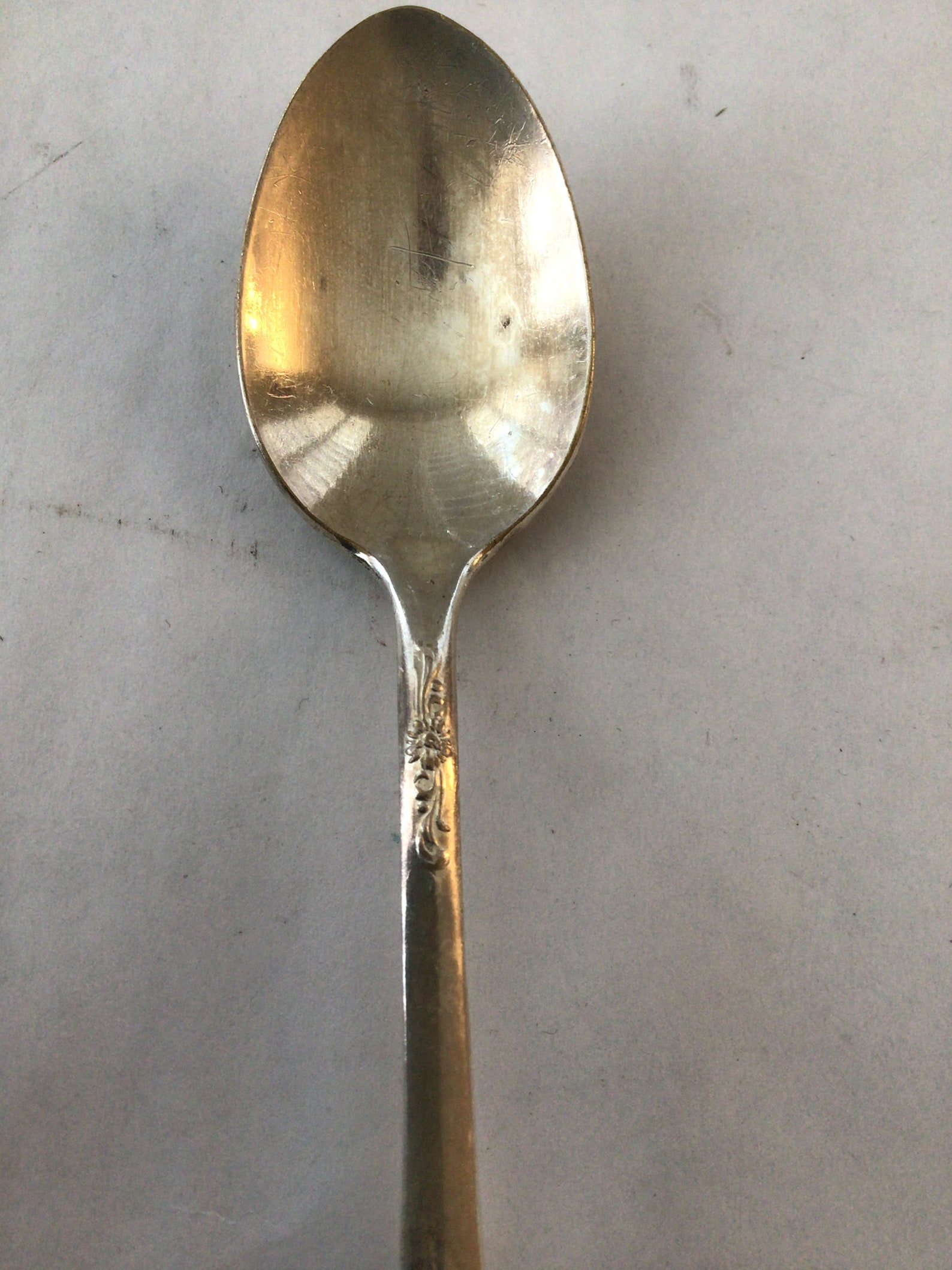Vintage “wood Rose” Silverplate Spoon - Etsy