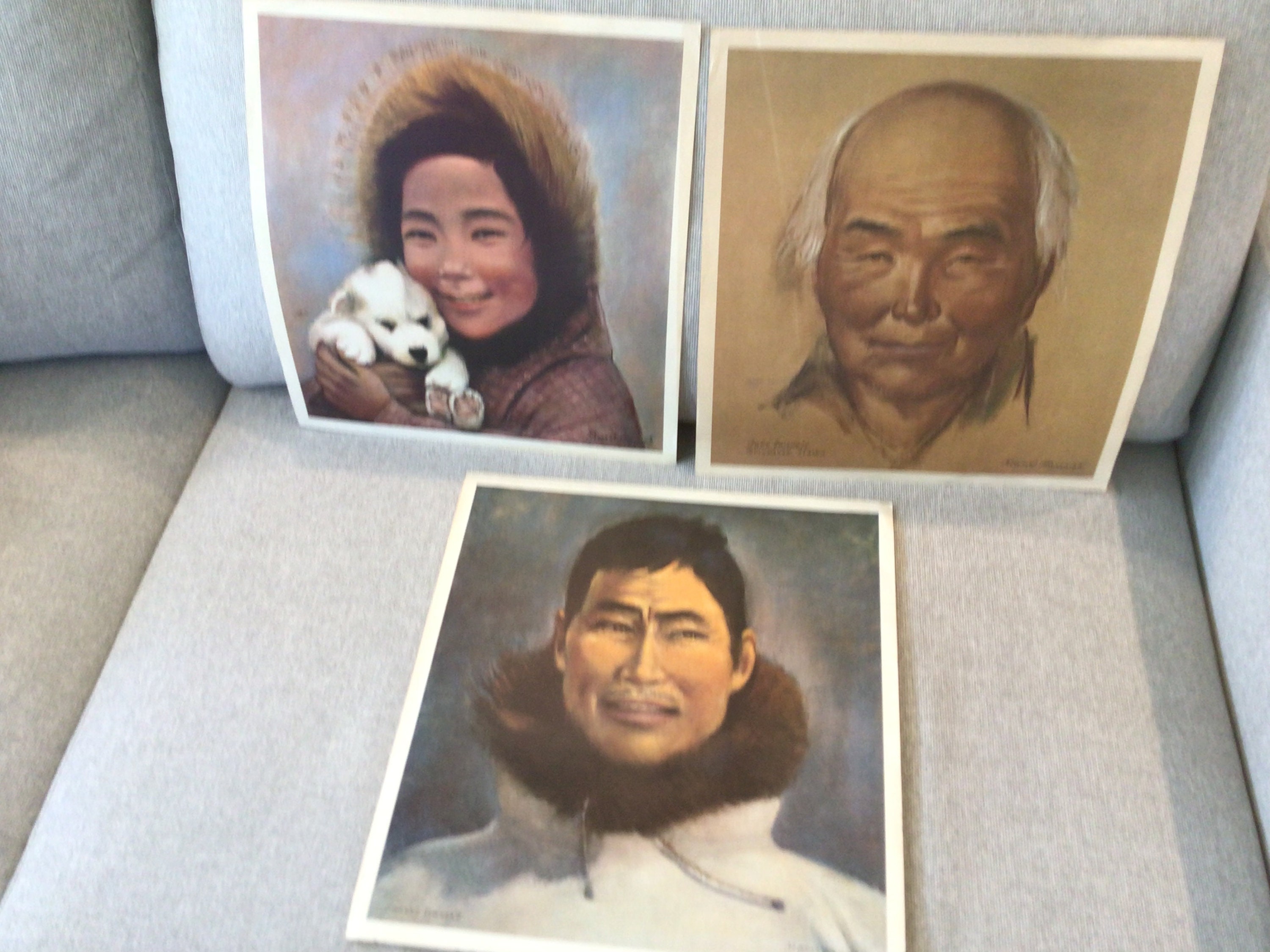 Muriel Hannah Prints Native Peoples of Alaska Set of 3 1960s COPR ...