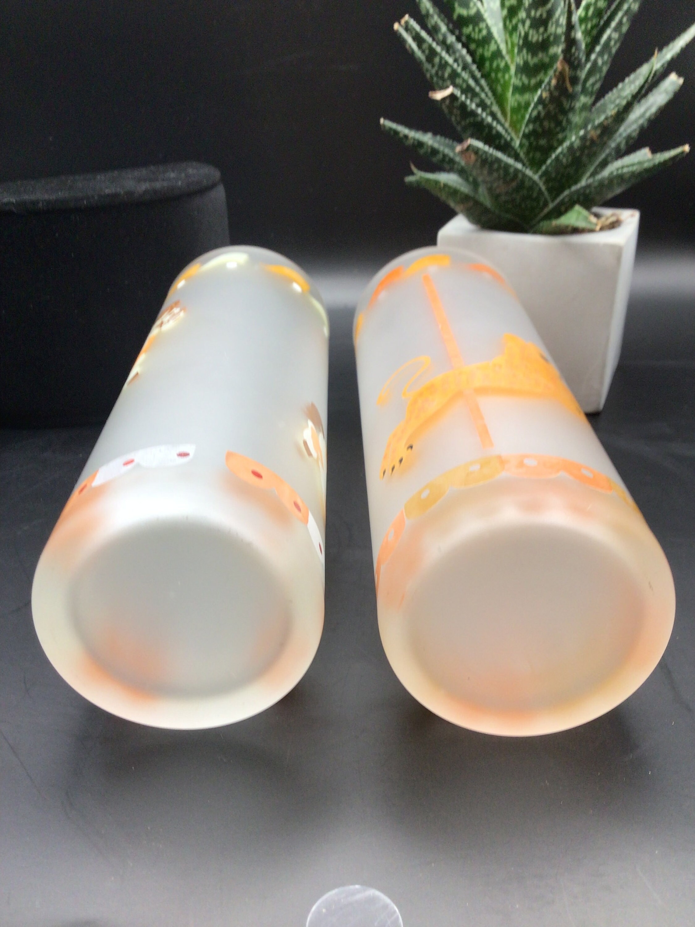 1950s Libbey Carousel Circus Frosted Merry-go-round Glass Tumblers Set ...