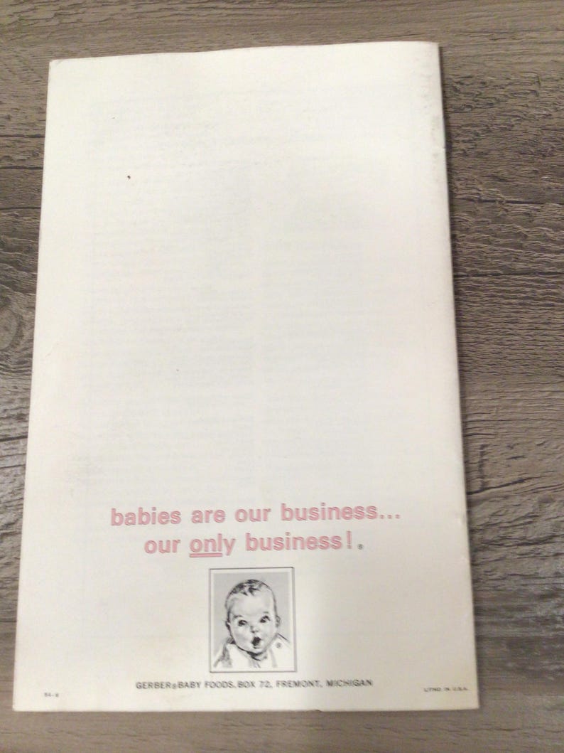 1970s Gerber Baby Foods Baby’s Book Manual of Helpful General ...