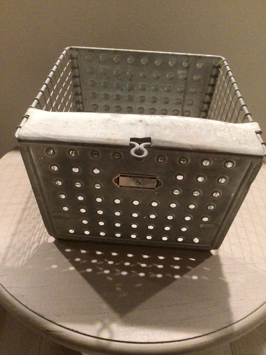 Vintage Wire Gym Locker Basket 8 - Etsy