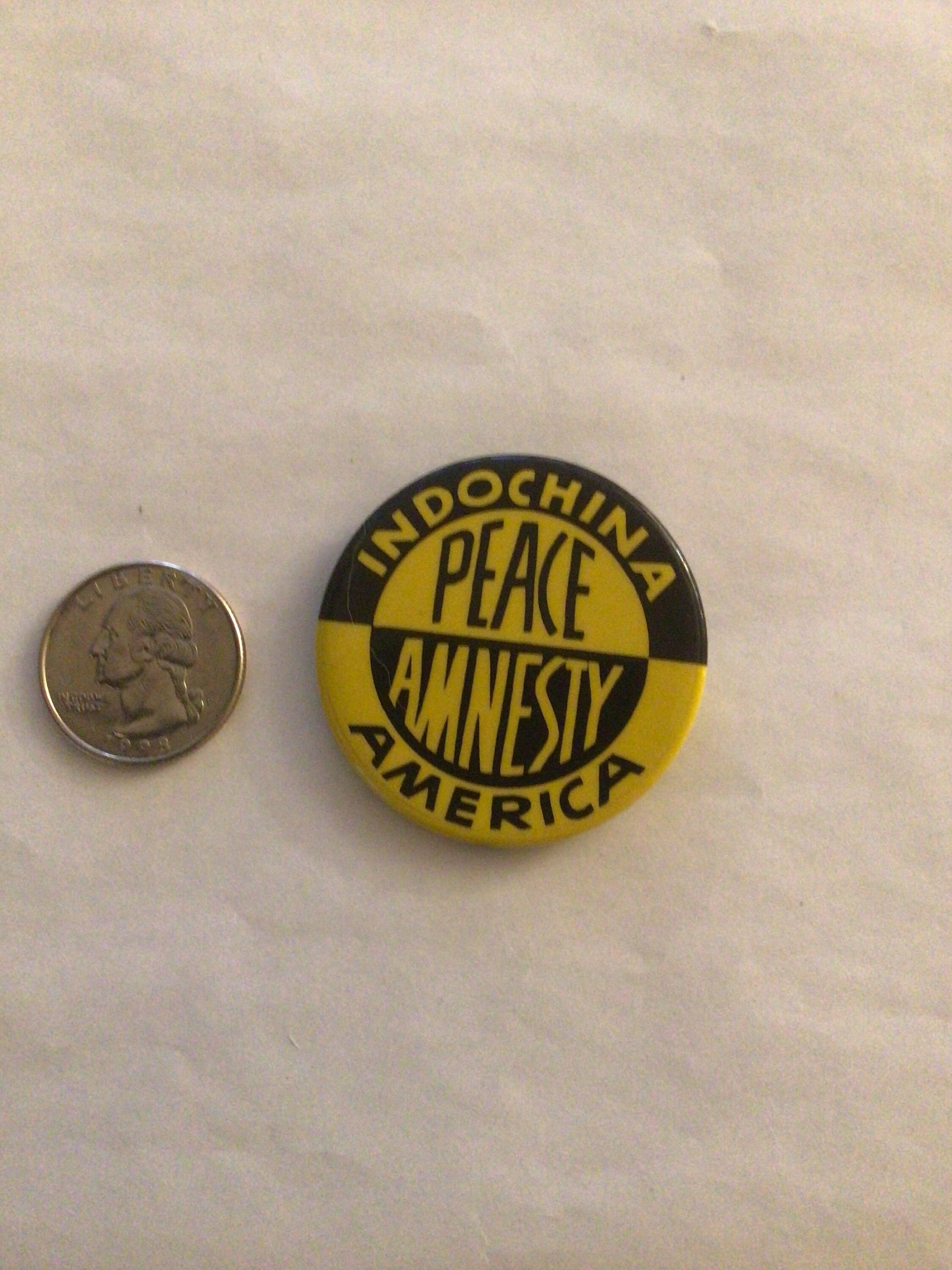 Vintage 1967 Indochina America Peace Amnesty Pin - Etsy
