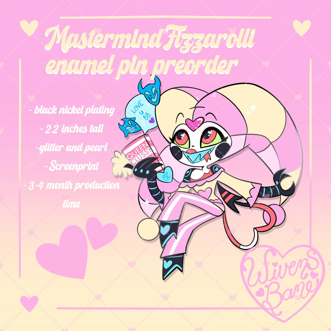 PREORDER Mastermind Fizzarolli Helluva Boss Enamel Pin - Etsy