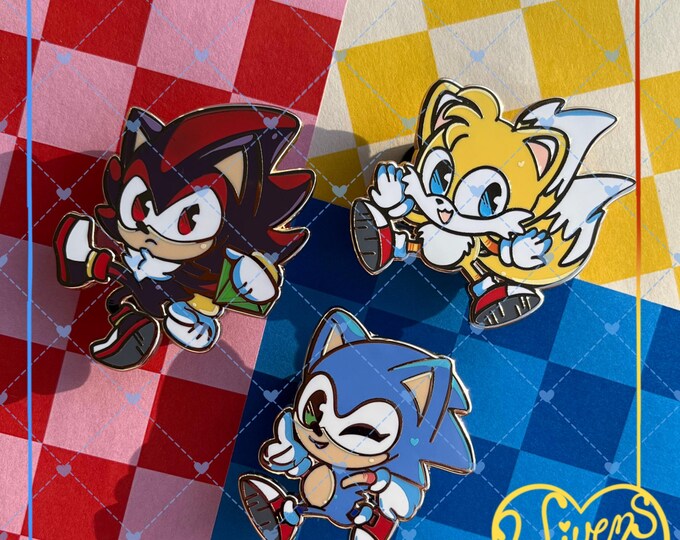 Sonic and Friends Hard Enamel Pin - Etsy