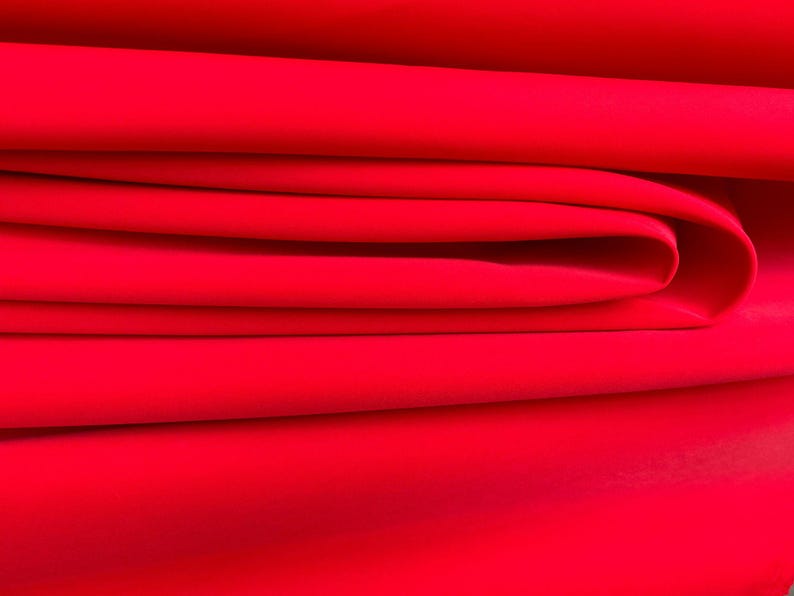 Red Crepe Fabric: Medium Weight Polyester Elastane Blend - Etsy
