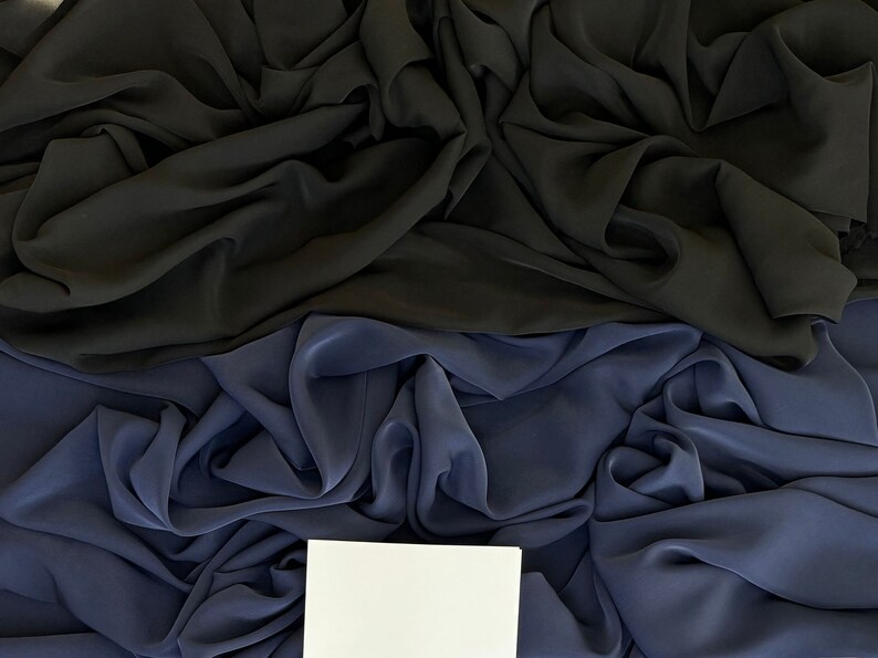 Crepe Fabric by the Yard: Polyester Elastane Blend, Dressmaking Fabric ...
