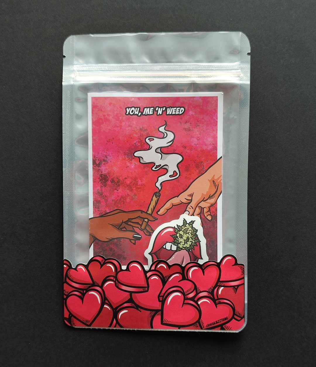 Funny Weed Valentines Day Card | Stoner Love Card, Mylar Bag - Etsy UK
