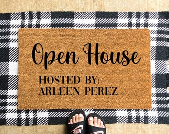 Open House Doormat - Etsy